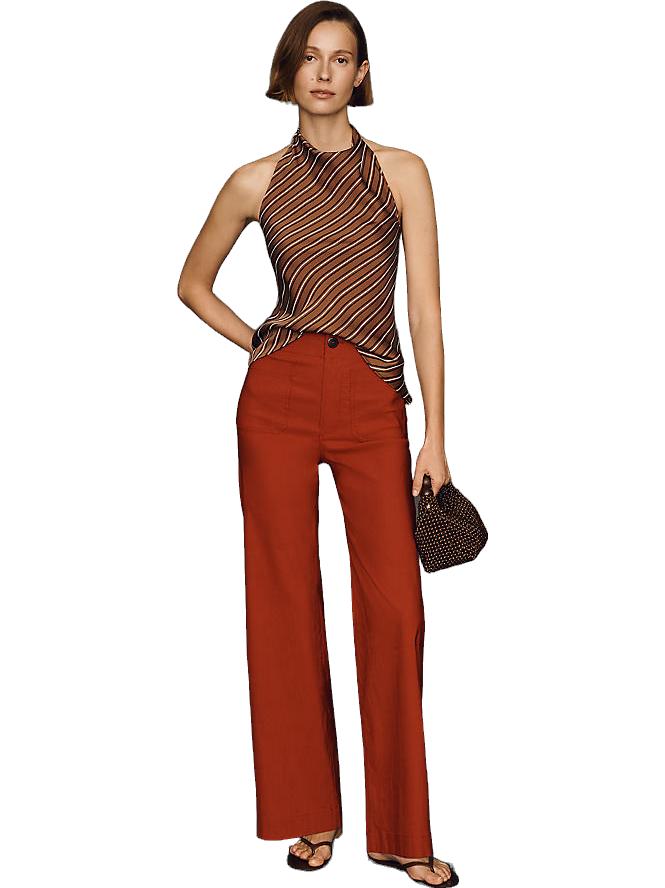MAEVE MAEVE Colette High-Rise Wide-Leg Pants